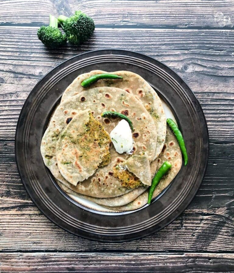 Broccoli Paratha Recipe • Simple Sumptuous Cooking