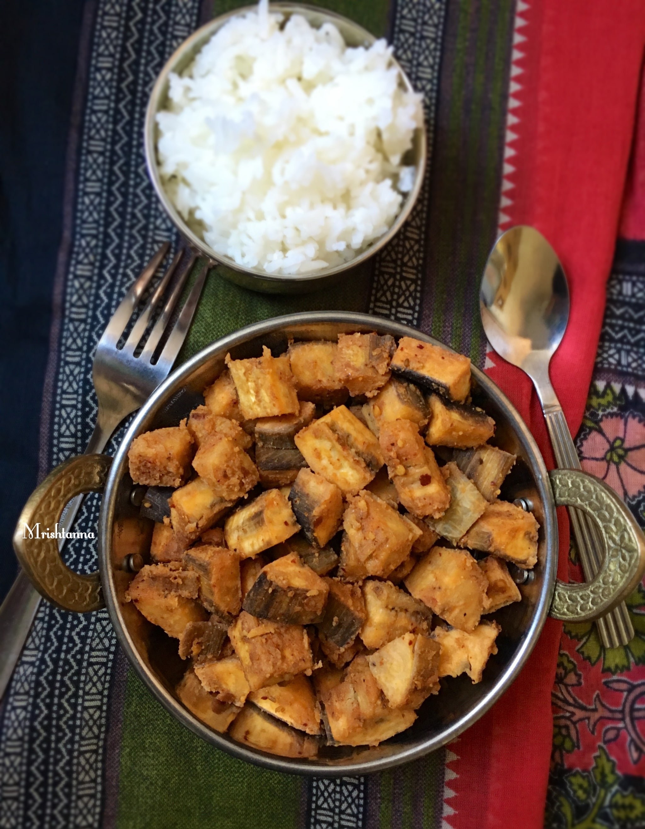 Plantain Stir Fry- Balekai Palya Recipe • Simple Sumptuous Cooking