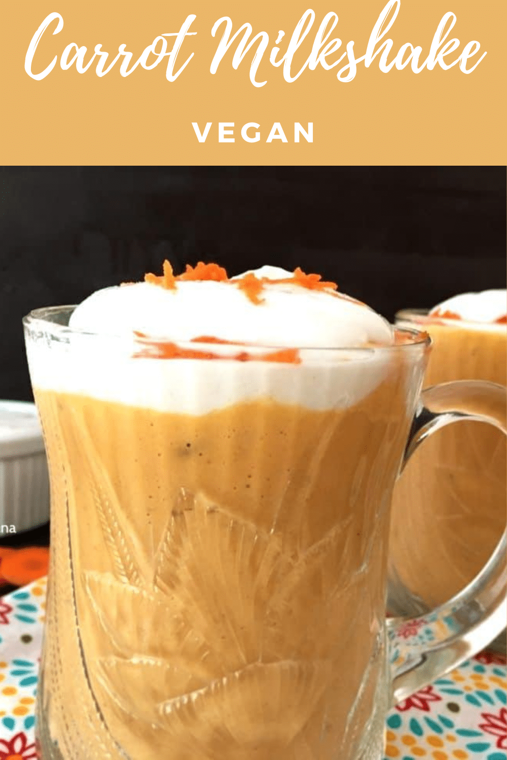 Carrot Milkshake - Vegan + Video • Simple Sumptuous Cooking