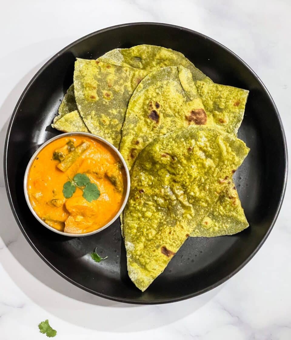 Easy Spinach Paratha Recipe • Simple Sumptuous Cooking