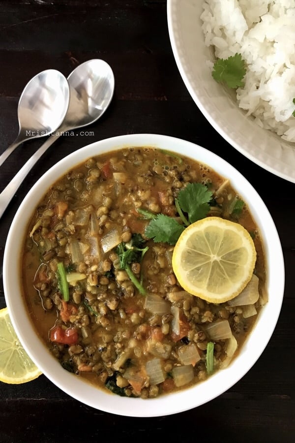 Green Moong Dal - Green Gram Dal Recipe • Simple Sumptuous Cooking