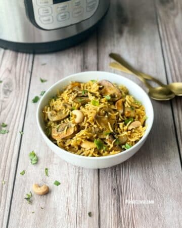 Instant Pot Mushroom Rice • Simple Sumptuous Cooking
