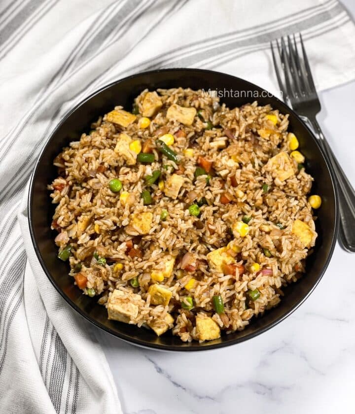 Vegan Fried Rice With Tofu • Simple Sumptuous Cooking