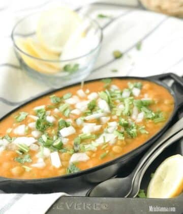 Matar Chaat With Dry Green Peas (Instant Pot) • Simple Sumptuous Cooking