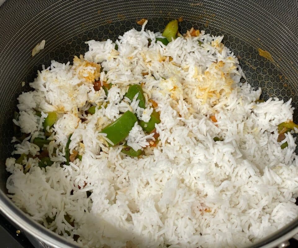 Capsicum Rice (Indian Style Bell Pepper Rice) • Simple Sumptuous Cooking