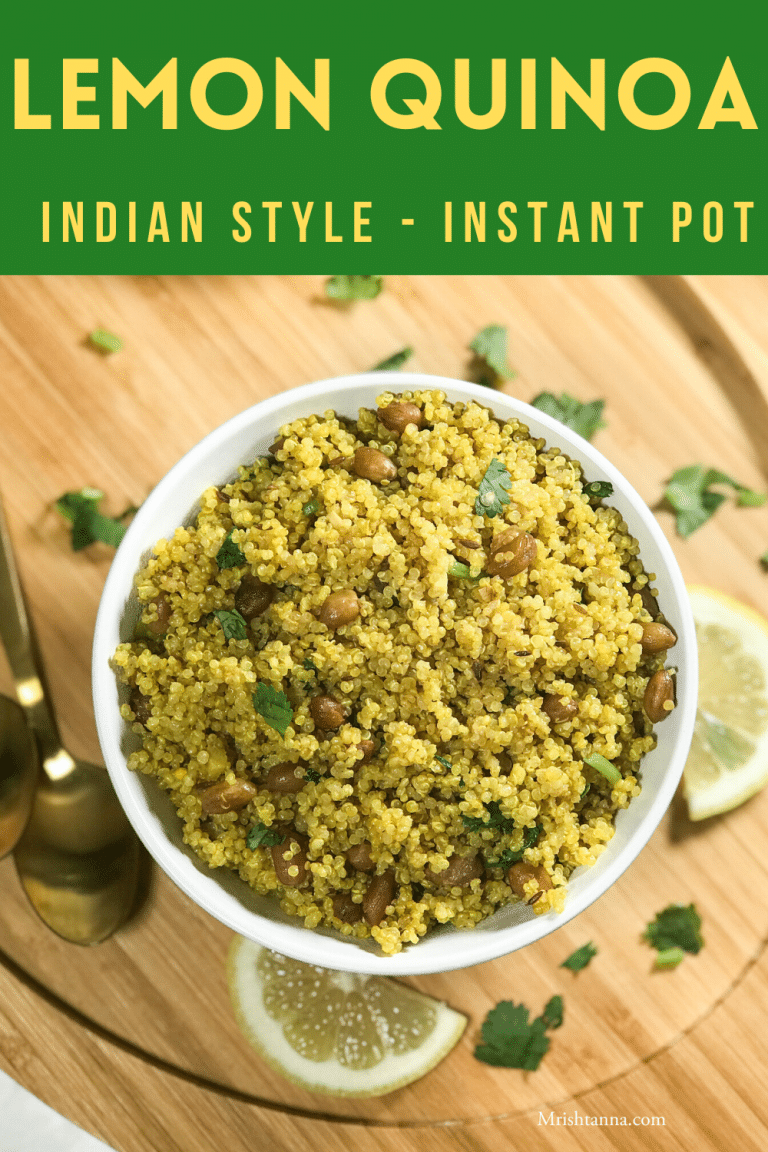 Lemon Quinoa Indian Style (Instant Pot) • Simple Sumptuous Cooking