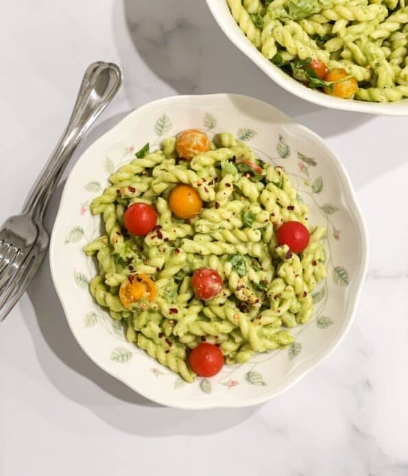 Creamy Vegan Avocado Pasta • Simple Sumptuous Cooking