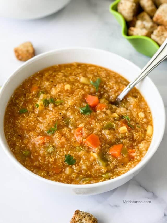 30 Minute Quinoa Vegetable Soup • Simple Sumptuous Cooking