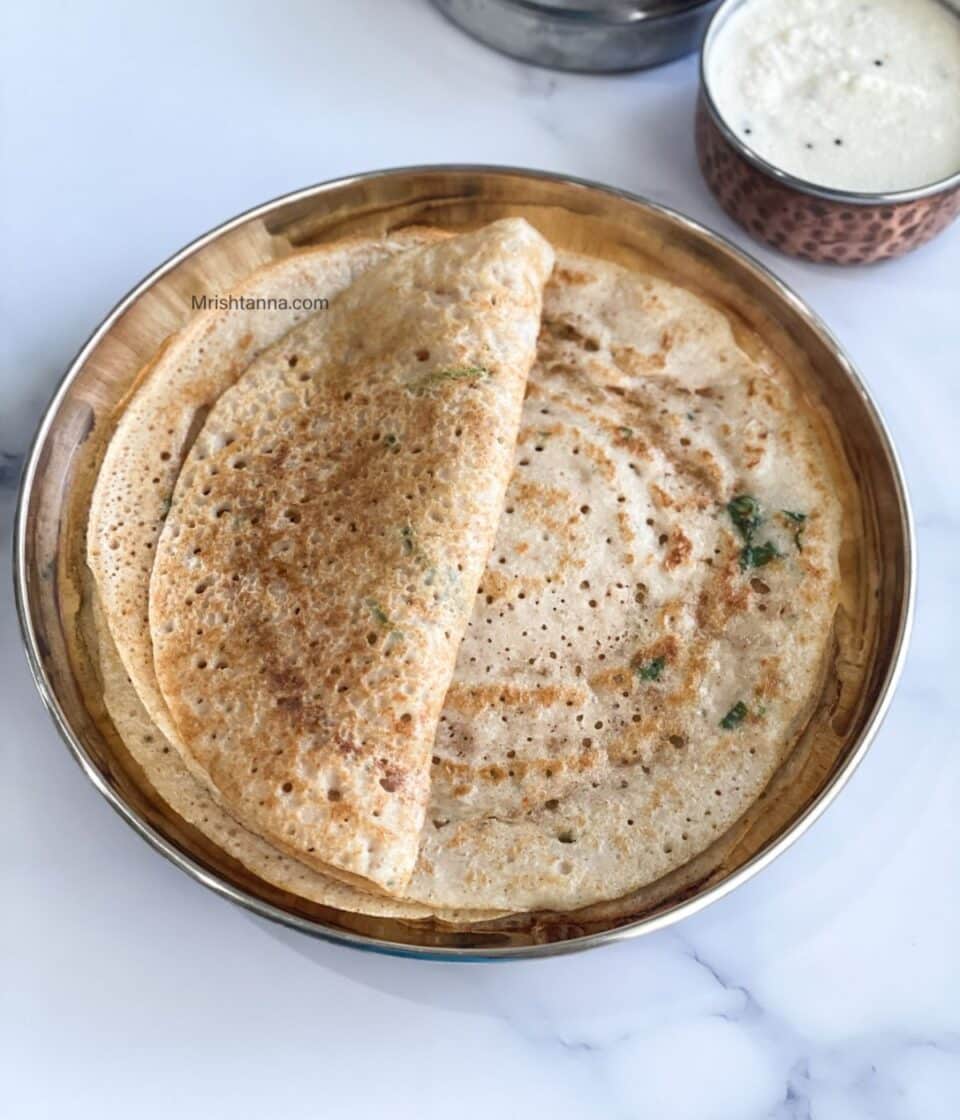 Adai Recipe (Mixed Lentil Dosa) • Simple Sumptuous Cooking