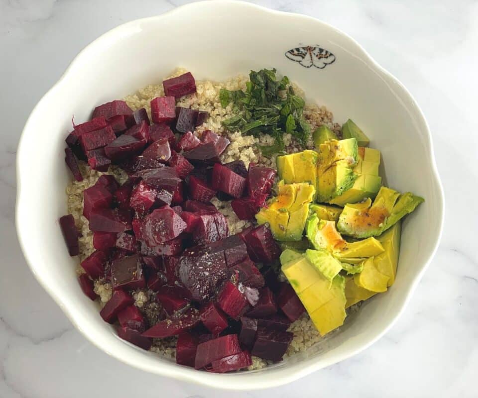 Quinoa Salad With Beets and Avocado • Simple Sumptuous Cooking