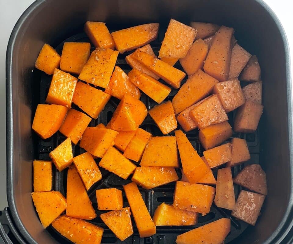 Air Fryer Roasted Pumpkin • Simple Sumptuous Cooking