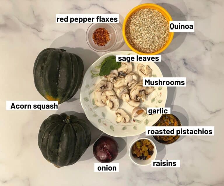 Vegan Stuffed Acorn Squash with Quinoa • Simple Sumptuous Cooking