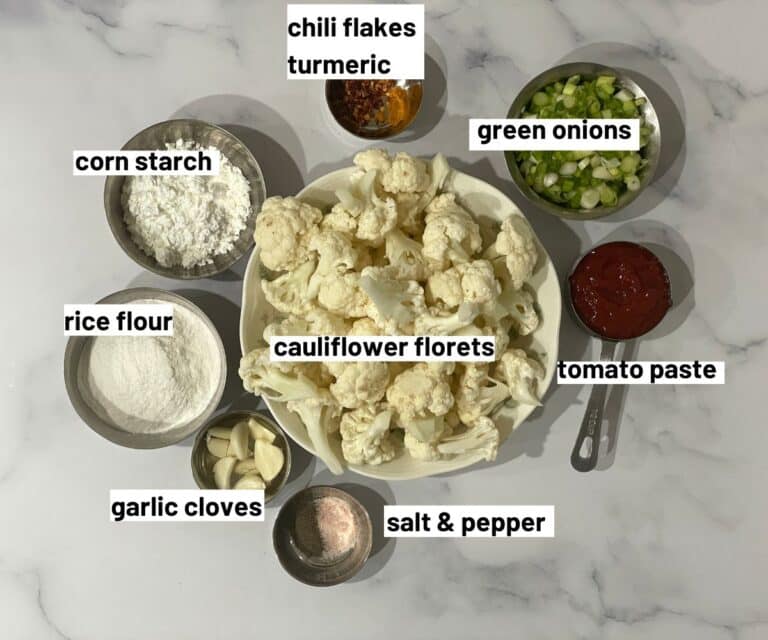 Lasuni Gobi (Air Fried Garlic Cauliflower) • Simple Sumptuous Cooking