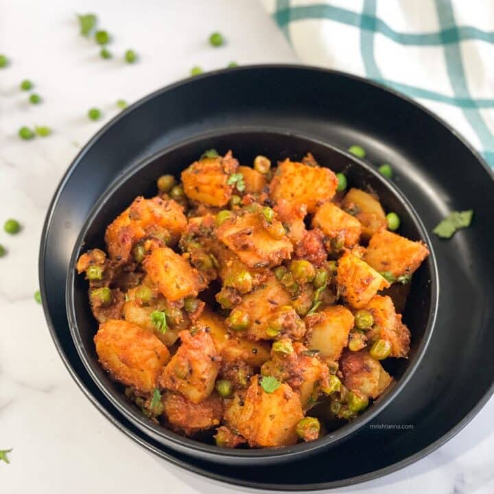 Aloo Matar Dry Recipe (Potato And Peas Curry) • Simple Sumptuous Cooking