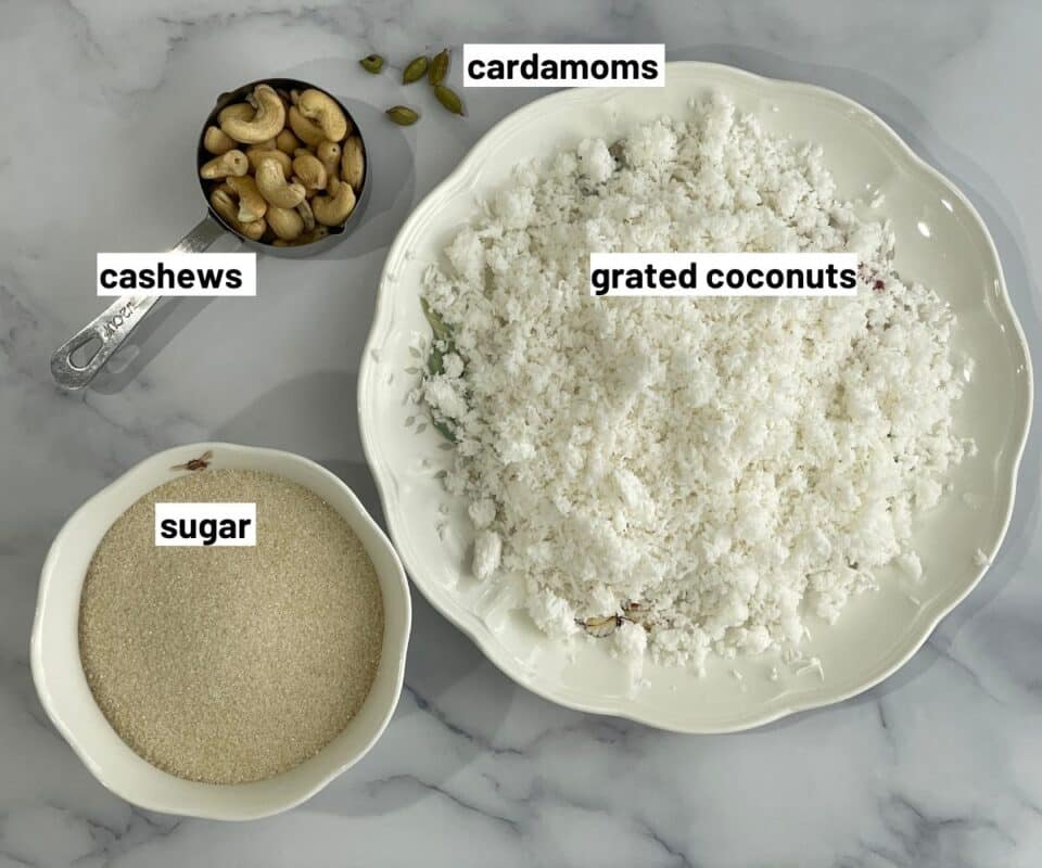 Easy Coconut Burfi Recipe (Vegan) • Simple Sumptuous Cooking