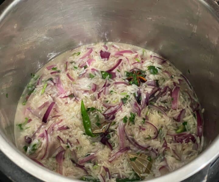 Easy Bagara Rice Instant Pot • Simple Sumptuous Cooking