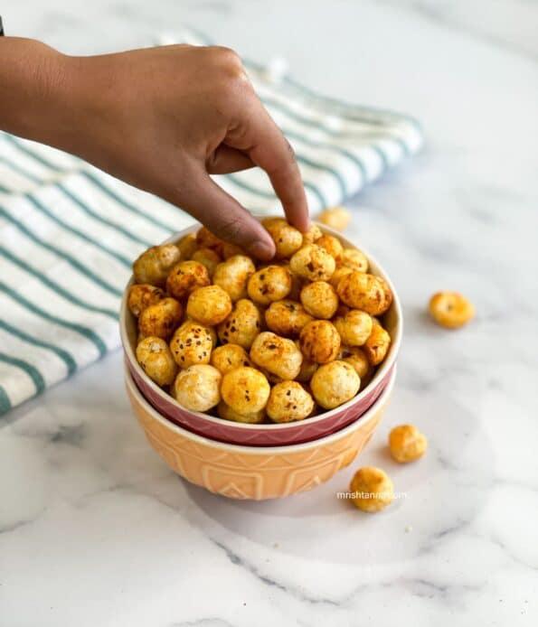 Air Fryer Roasted Makhana (Fox Nuts) • Simple Sumptuous Cooking