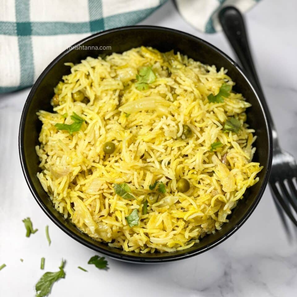 Easy Indian Cabbage Rice Recipe • Simple Sumptuous Cooking
