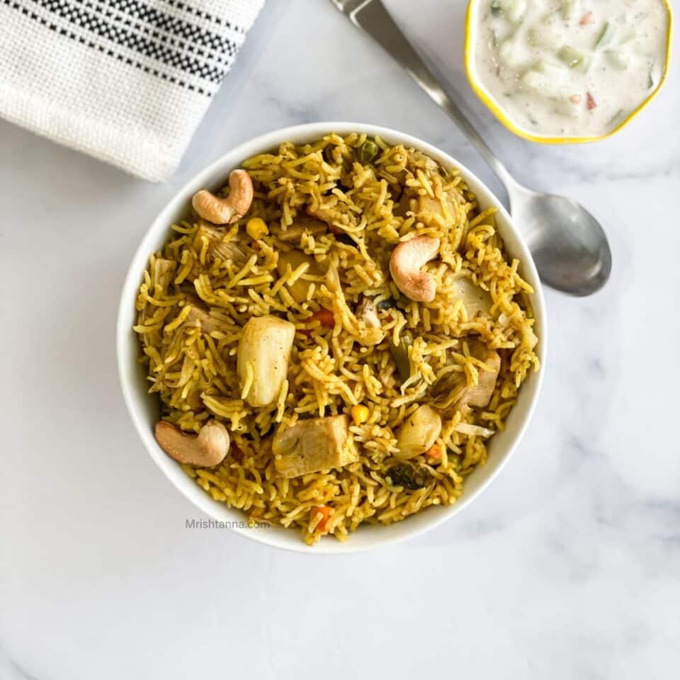 Instant Pot Jackfruit Biryani (Kathal Biriyani) • Simple Sumptuous Cooking